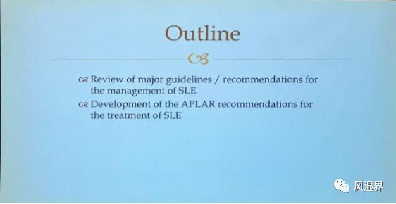 APLAR2018 — 系统性红斑狼疮（SLE）管理指南/推荐-春雨医生